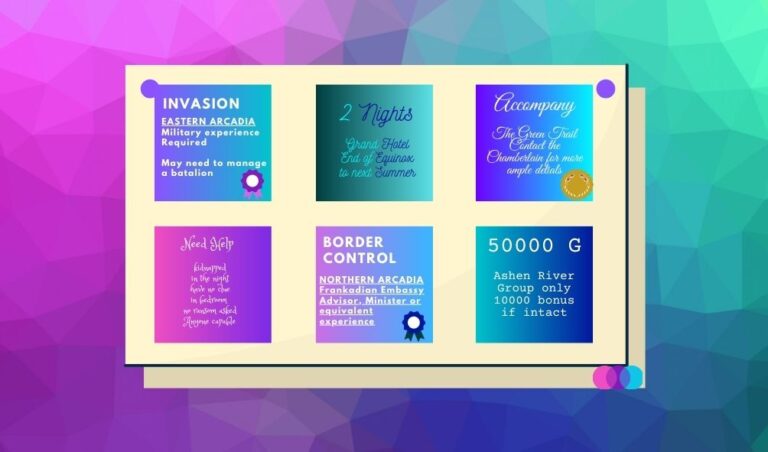 How to use a Job/Contract Board? – Another Humanity